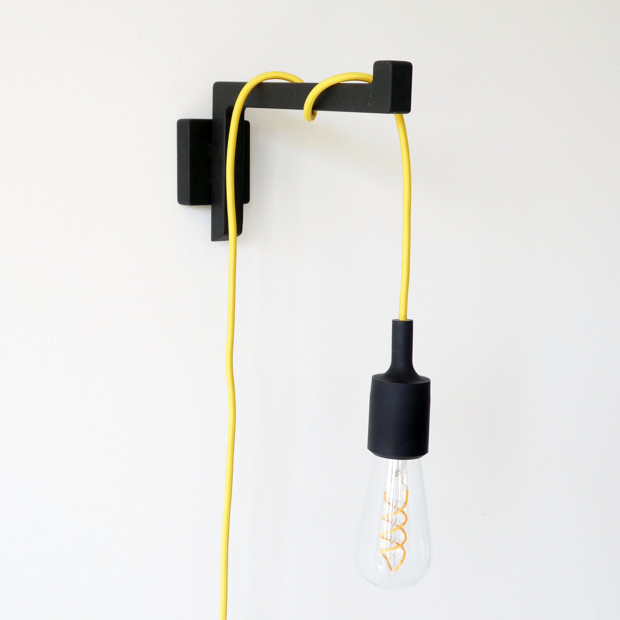 LUMEN wooden wall light bracket / wall mounted lamp hook - various col ...