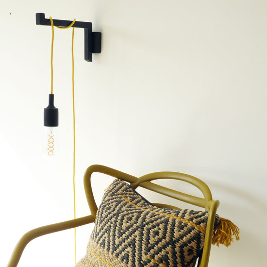 LUMEN wooden wall light bracket / wall mounted lamp hook - various col ...